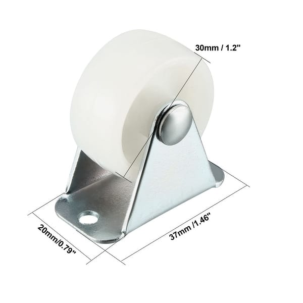 Fixed Caster Wheels 1.2" PP Top Plate Mounted Caster Wheel 22lb ...