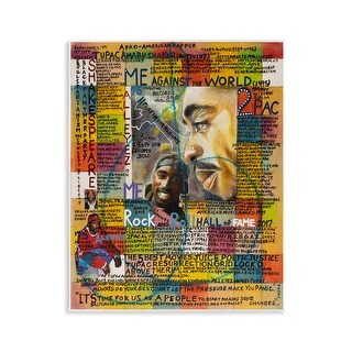 Stupell Tupac Musician Collage Wall Plaque Art Design By Sabin - Bed ...