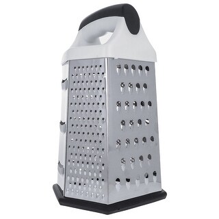 9-inch Stainless Steel 6-Side Cheese Grater with Handle - Bed Bath ...