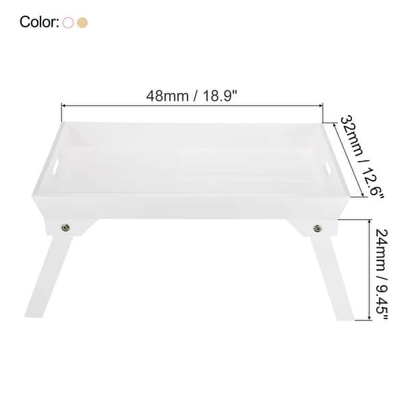 breakfast tray white