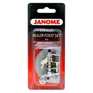Janome 1/4" Ruler Foot Set for High-speed Straight Stitch Models - Bed ...