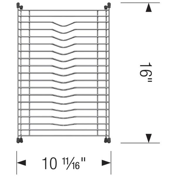 Blanco Stainless Steel Floating Dish Rack for all Diamond 50/50 Sinks ...