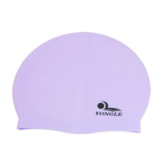 Unique Bargains Flexible Soft Silicone Swim Costumes Swimming Cap Hat ...