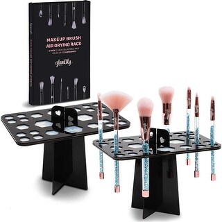 Makeup Brush Drying Rack Stand with 26 Holes (2-Pack) - Bed Bath ...