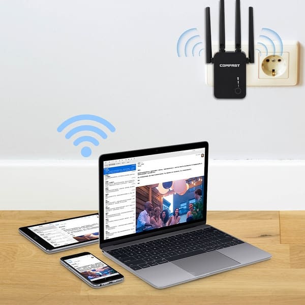 1200Mbps WiFi Range Extender Repeater Wireless Amplifier Router Signal ...