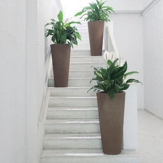Bleeker Tall Indoor Outdoor Planter, Wind Proof - Bed Bath & Beyond ...