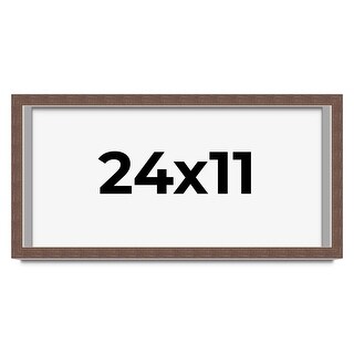24x11 Shadow Box Frame Brown Real Wood Rustic Shadowbox Display Frame ...
