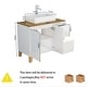 36-Inch Modern Bathroom Vanity with Sink Combo, 2 Doors and 2 Big ...