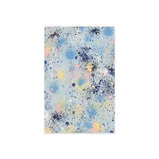 Ink Splatter Dust Blue Print On Acrylic Glass by Ninola Design - Bed ...