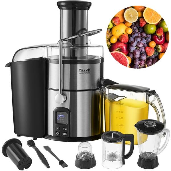 VEVOR Juicer Machine 850W Motor Centrifugal Juice Extractor Big Mouth ...