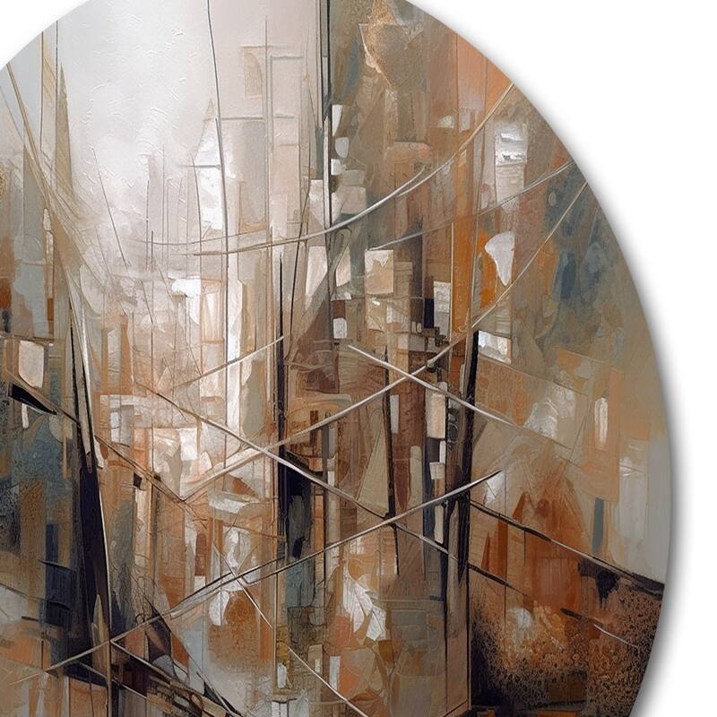 Designart "Exploring Cubist Abstractions IV" Abstract Cubism Metal ...