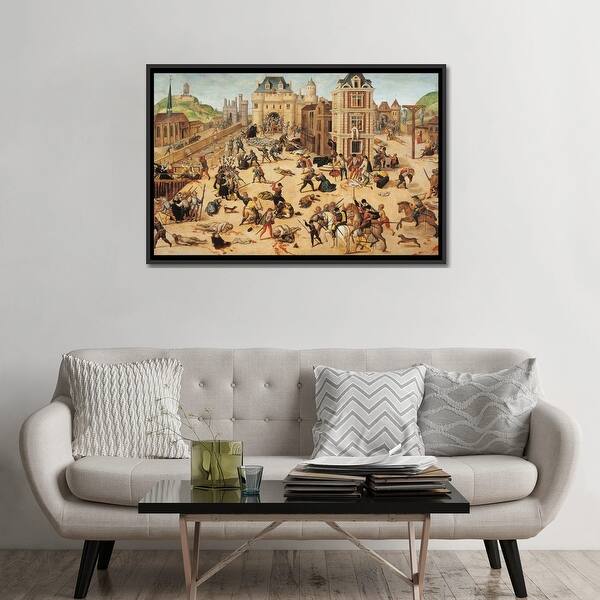iCanvas "St. Bartholomew's Day Massacre, c.1572-84" by Francois Dubois ...