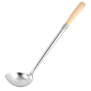 Canteen Chef Wooden Handle Cooking Utensil Soup Ladle 50cm Length ...