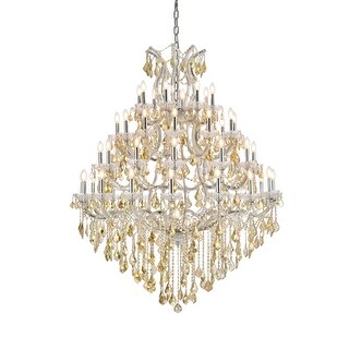 Elegant Lighting 2800G46-GT/RC Maria Theresa 49 Light 46" Wide Crystal ...