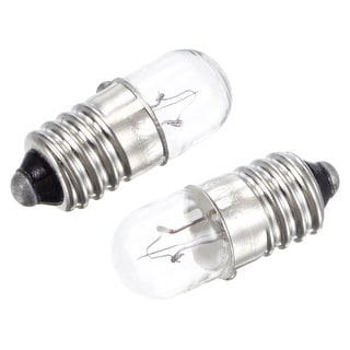50Pcs E10 Screw Base Bulbs DC 24V 0.15A Mini Miniature Lights, Warm ...