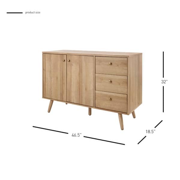 Gordon KD Sideboard 3 Drawers 2 Doors - Bed Bath & Beyond - 34645934