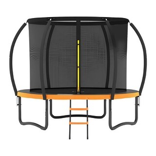 8FT Outdoor Big Trampoline Inner Safety Enclosure Net, Ladder, PVC ...