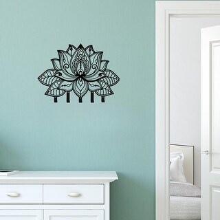 Wall-Mounted Metal Key Rack Flower Design For Home And Office - 12-24 ...