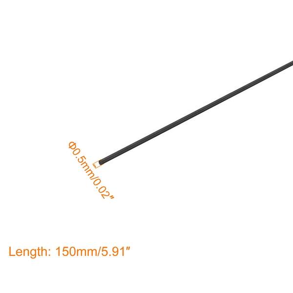 3pcs Carbon Fiber Rod, 0.5mm x 150mm for RC Plane DIY Quadcopter Arm ...