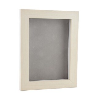 11x14 Shadow Box Frame White Washed Wood | 3/4" Usable Display Depth ...