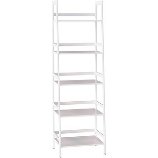 5 Tier Bookshelf Open Ladder Bookcase for Bedroom, Living Room, Office ...