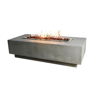 Elementi Granville 60 In Concrete Outdoor 45,000 BTU Natural Gas Fire ...