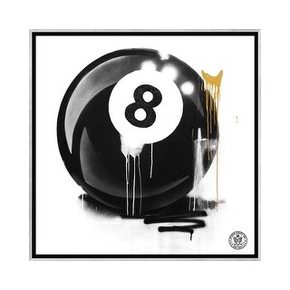 iCanvas "Lucky 8 Ball" by D13EGO Framed - Bed Bath & Beyond - 37661644