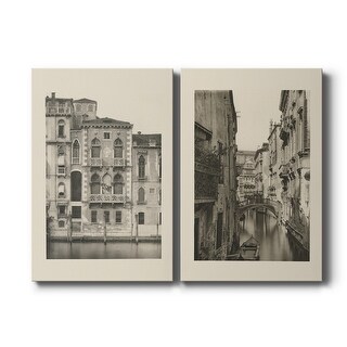 Vintage Views of Venice III Premium Gallery Wrapped Canvas - Ready to ...