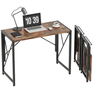 Small Foldable Desk 31.5" for Small Spaces, Portable Desk for Bedroom ...