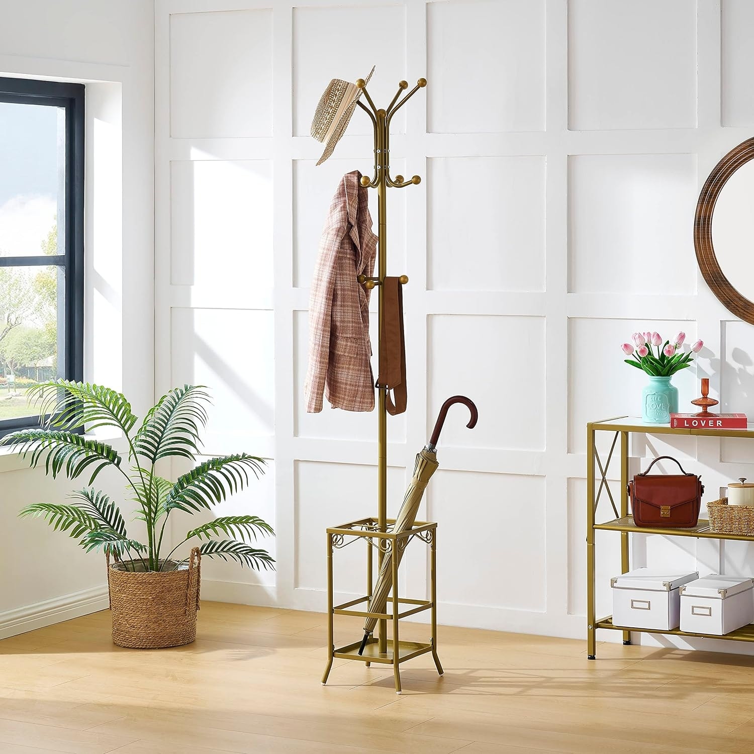 Entryway Coat Hanger Stand Umbrella Holder With 12 Hooks On Sale Bed Bath Beyond 39127549