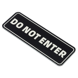9"x3" Do Not Enter Sign Self Adhesive Door Sticker Symbol - Black - Bed ...