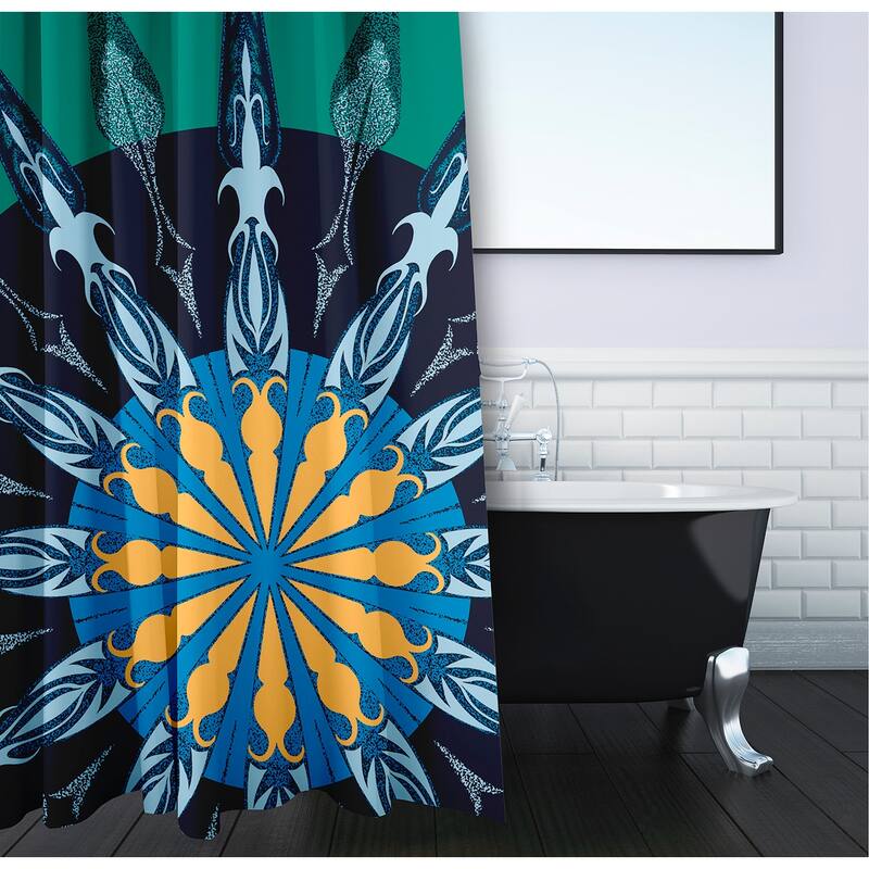 71 x 74-inch Sailor's Delight Geometric Print Shower Curtain ...