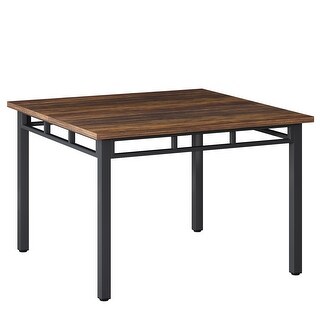 Industrial Square Kitchen Dining Table 4 People for Dining Living Room ...