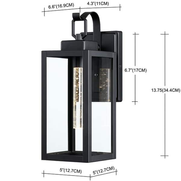 7W LED Outdoor Wall Light - 5"x6.73"x13.74" - Bed Bath & Beyond - 36983382