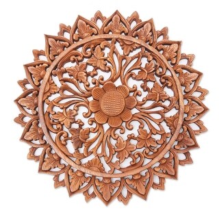 Novica Handmade Flower Farm Wood Relief Panel - Bed Bath & Beyond ...