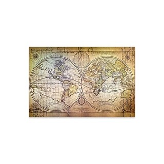 Planisphere Carte Print On Acrylic Glass by Unknown Artist - Bed Bath ...
