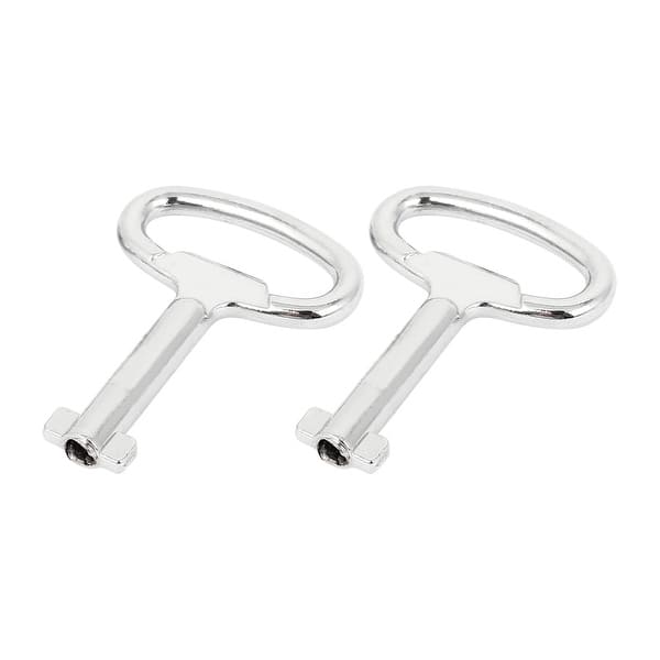 Quarter Turn Lock Cabinet 4mm Hole Metal Double Barb Spanner Key 54mm ...