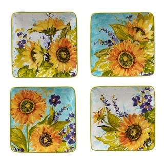 Certified International Sun Garden 6-inch Canape/Luncheon Plates, Set ...