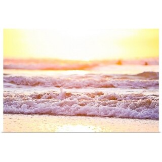 "Sea sunset in Cornwall, Trebetherick, Polzeath" Poster Print - Multi ...