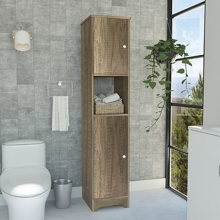 1-Shelf Bathroom Linen Cabinet Light Oak - Bed Bath & Beyond - 37744466
