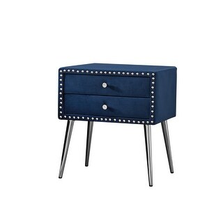 Modern 2-Drawer Nightstand with 4 Legs, Bed Console Table for Bedroom ...