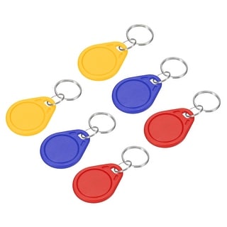 6Pcs RFID Key Fobs 13.56MHz Read Only Proximity IC Card Smart Token Tag ...