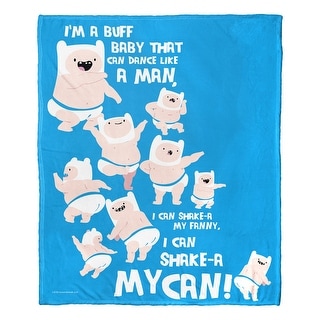 Cartoon Network Adventure Time Buff Baby Dance Silk Touch Throw Blanket ...