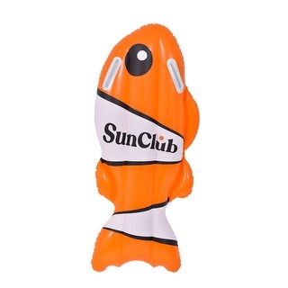 Inflatable Clown Fish Swimming Kickboard - 39" - Orange and White - Bed ...