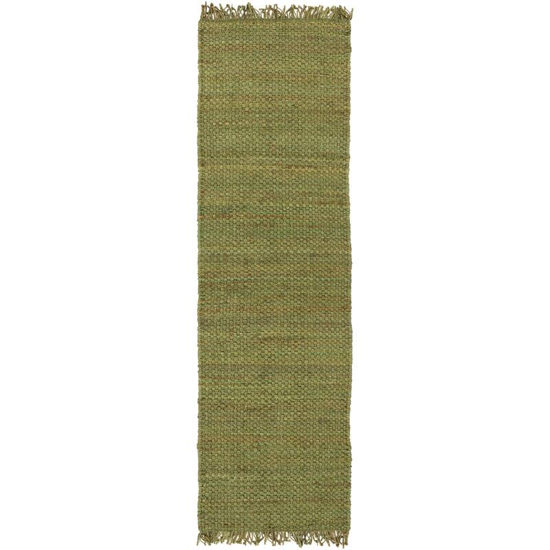 Handwoven Utah Solid Jute Rug (2'3 x 8') - Overstock - 9141962