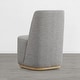 Spruce & Spring Brian Modern Dining Chairs with Casters&Wood Base Set ...