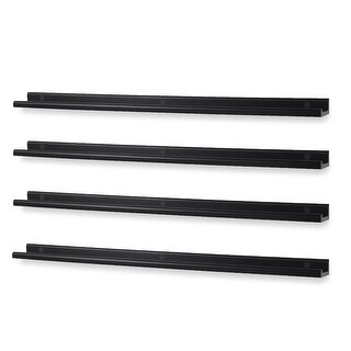 Wallniture Forte 72 in Floating Shelves, Wall Shelves, 3 Pcs, Burnt ...