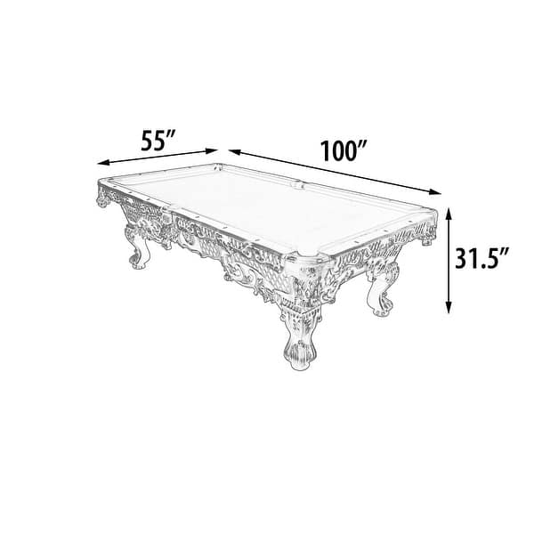 Victorian Carved Pool Table Professional Size L (KIT) - Bed Bath ...