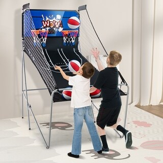 Dual Shot Basketball Arcade Game Electronic Scoring Blue/Green - Bed ...