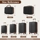 6 Piece Luggage Set with TSA Lock Hard Sided Luggage Carry On Luggage ...